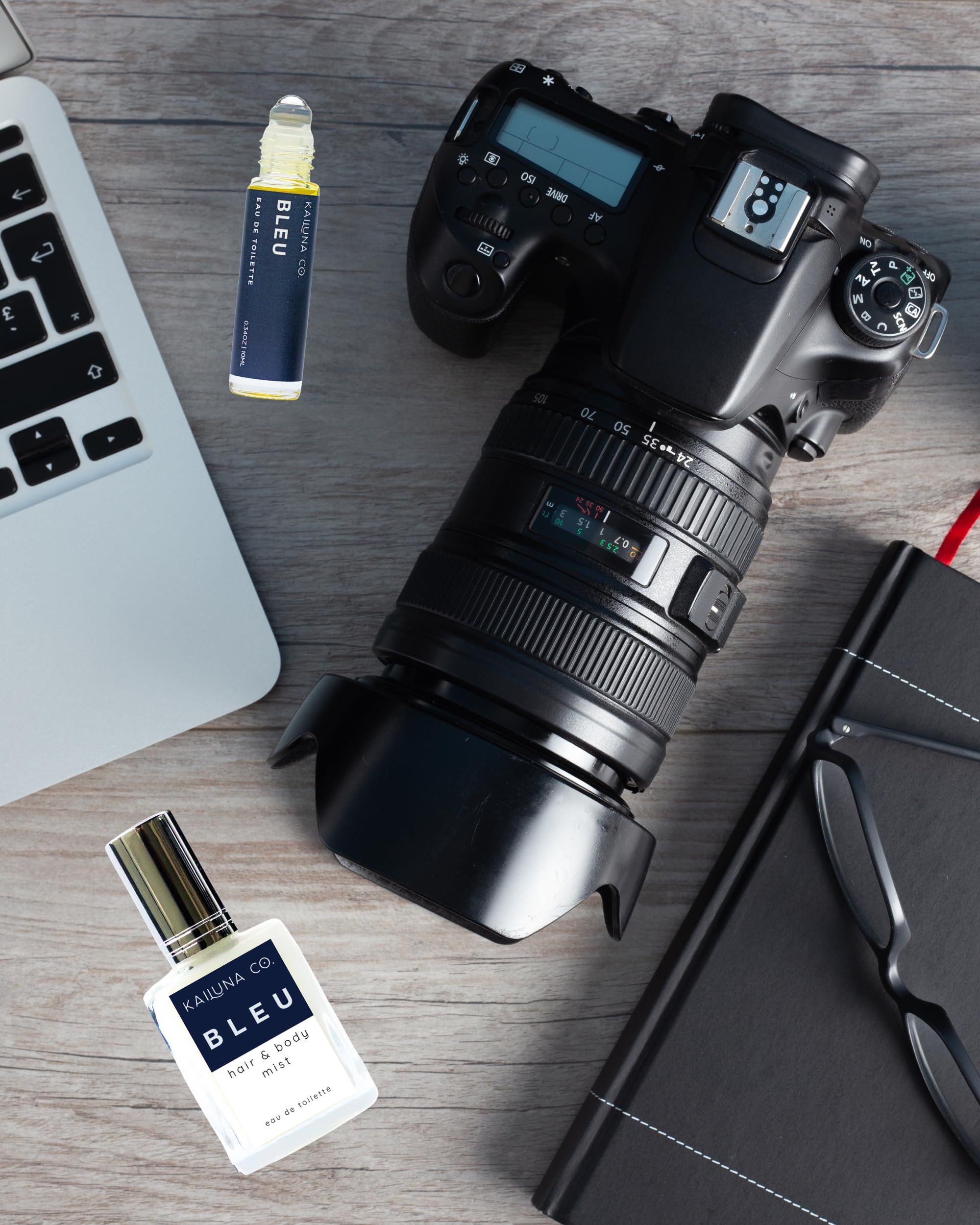 Bleu for Men Perfume Roll On with Essential and Fragrance Oils and Organic Jojoba Oil, Alcohol Free, Eau de Toilette, Made in California