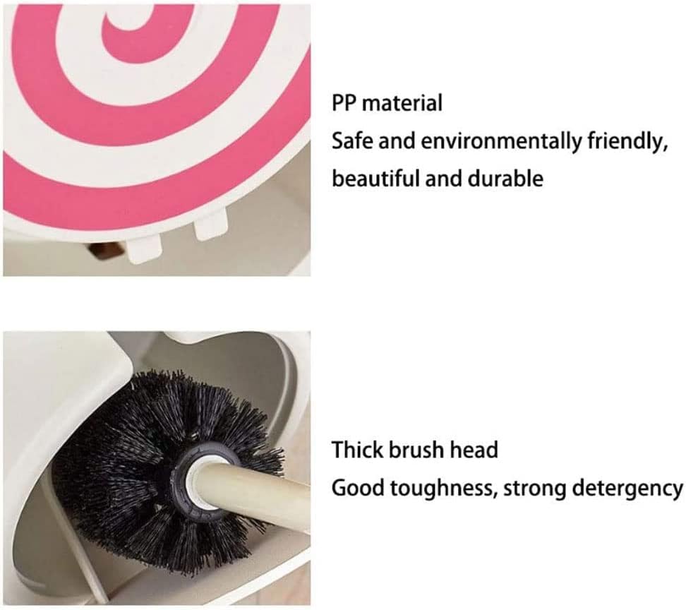 Creative Toilet Bowl Brush and Stand Cute Wall Mounted Toilet Cleaner Brush Home Toilet Brush for Bathroom Deep Cleaning