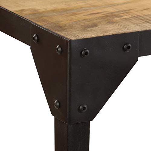 AJSEOYBS Dining Table,Dining Room Table, w/Spacious Desktop, Kitchen Table, Ideal for Living Room, Dining Room and Restaurant,Dining Table 55.1"x31.5"x29.9" Solid Mango Wood