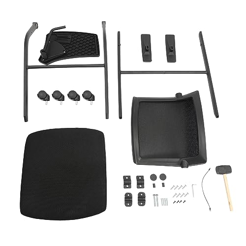 YIYIONCE 2 Pack Tablet Arm Chair, Office Guest Chairs & Reception Chairs with Wheels Foldable & Stackable Meeting Chair Black Mesh Bouncing Back Chair for Office Meetings & Reception| US Stock