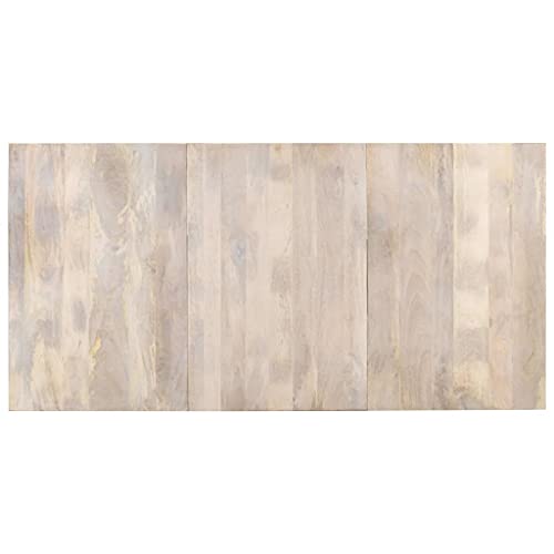 ULUYYUC Dining Table 70.9"x35.4"x29.9" Solid Mango Wood,Multifunctional Party Table Kitchen Tables Living Room Furniture Outdoor Table for Living Room, Kitchen, Backyard, Wedding