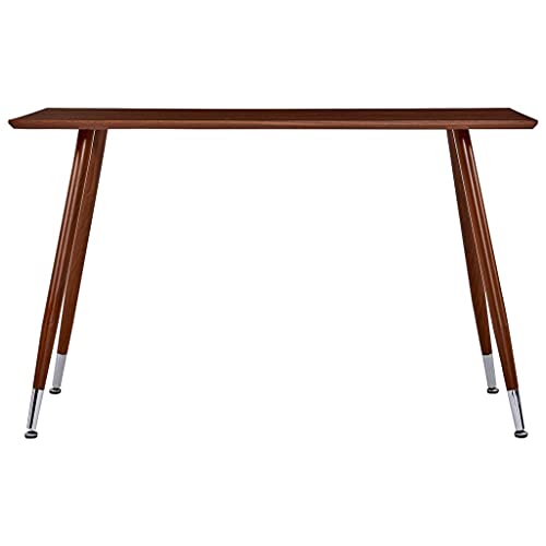 ULUYYUC Dining Table Brown 47.2"x23.6"x29.1" MDF,Office Desks Party Table Kitchen Tables Kitchen Furniture Outdoor Table for Living Room, Kitchen, Backyard, Wedding,Office