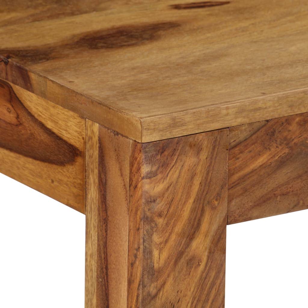WHOPBXGAD Bar Table,Kitchen Table, Dining Room Counter, Easy to Assemble Suitable for Small Spaces, Flats, Bars, Restaurants,Solid Sheesham Wood 46.4"x23.6"x42.1"