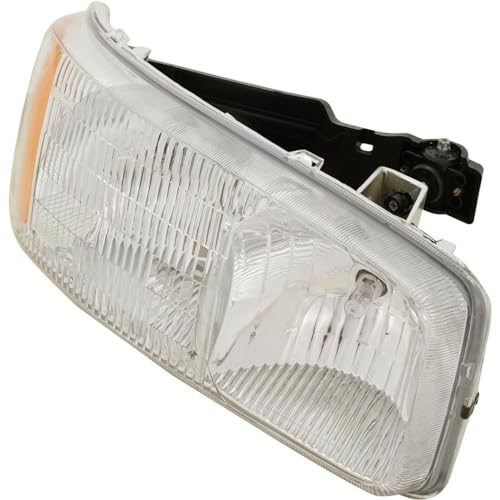 Qpmalsns Headlight Halogen Bulb Right Passenger Side Clear Lens W/Bulb Headlamp 15850352 GM2503188 14490927