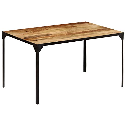 AJSEOYBS Dining Table,Dining Room Table, w/Spacious Desktop, Kitchen Table, Ideal for Living Room, Dining Room and Restaurant,Dining Table 55.1"x31.5"x29.9" Solid Mango Wood