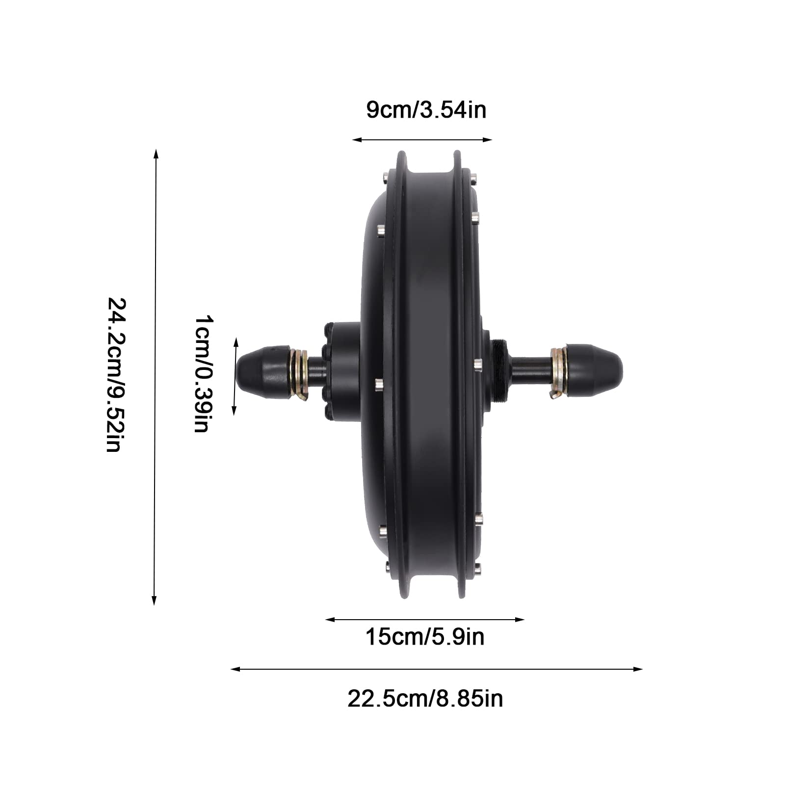 DCEHKR E-Bike Conversion Kits 48V Electric Bike Rear Hub Conversion Kit with Brushless and Gearless Motor 1000W Electric Bicycle Conversion Kits Suitable for 26-inch Rear Wheel E-Bike