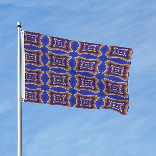 Tile Cube Outdoor Decorative Flag 3x5ft/Vibrant, Fade-Resistant Polyester Fabric - Ideal For Holiday Garden Decor - Making An Eye-Catching Addition To Your Outdoor Space!