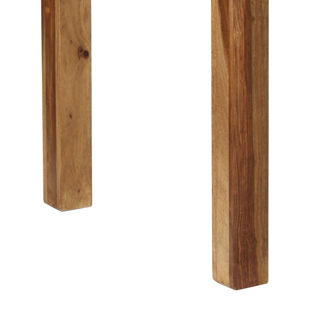 WHOPBXGAD Bar Table,Kitchen Table, Dining Room Counter, Easy to Assemble Suitable for Small Spaces, Flats, Bars, Restaurants,Solid Sheesham Wood 46.4"x23.6"x42.1"