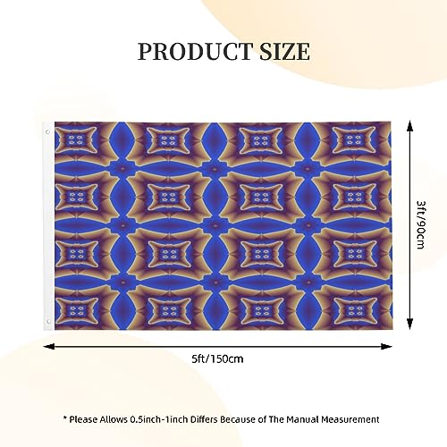 Tile Cube Outdoor Decorative Flag 3x5ft/Vibrant, Fade-Resistant Polyester Fabric - Ideal For Holiday Garden Decor - Making An Eye-Catching Addition To Your Outdoor Space!