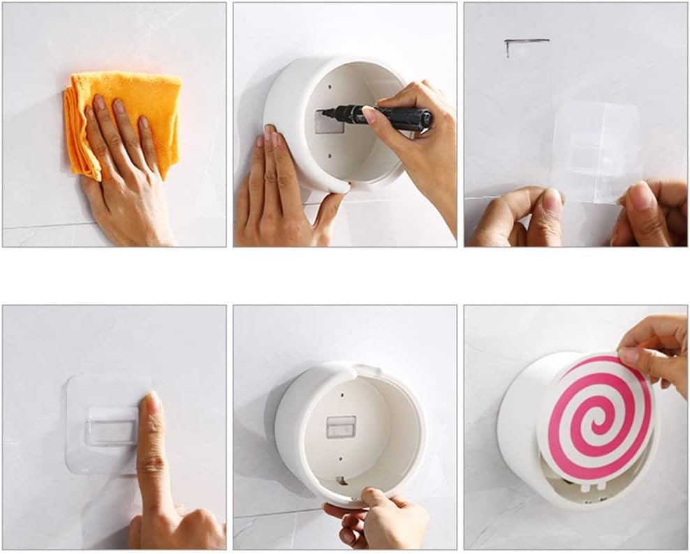 Creative Toilet Bowl Brush and Stand Cute Wall Mounted Toilet Cleaner Brush Home Toilet Brush for Bathroom Deep Cleaning