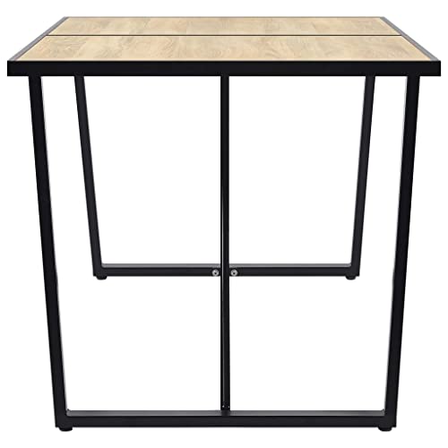 WHOPBXGAD Dining Table,Restaurant bar Table, Industrial Restaurant Counter Suitable for Living Room, Dining Room, Bistro Table,Oak 55.1"x27.6"x29.5" MDF