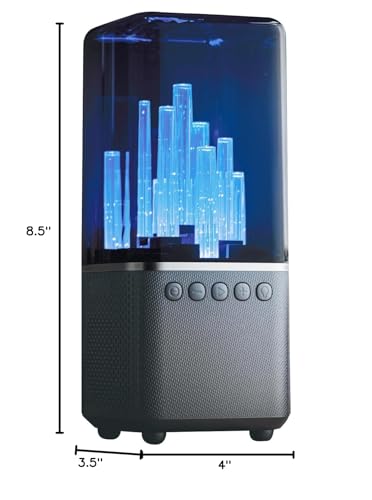 Audiolux Wireless Portable Bluetooth Speaker, Color Changing LED Light-Up MP3 Player, Clear Stereo Sound, Outdoor Surround Sound Streaming Device, Deep Bass, Rechargeable, TWS, USB Slot, Micro SD