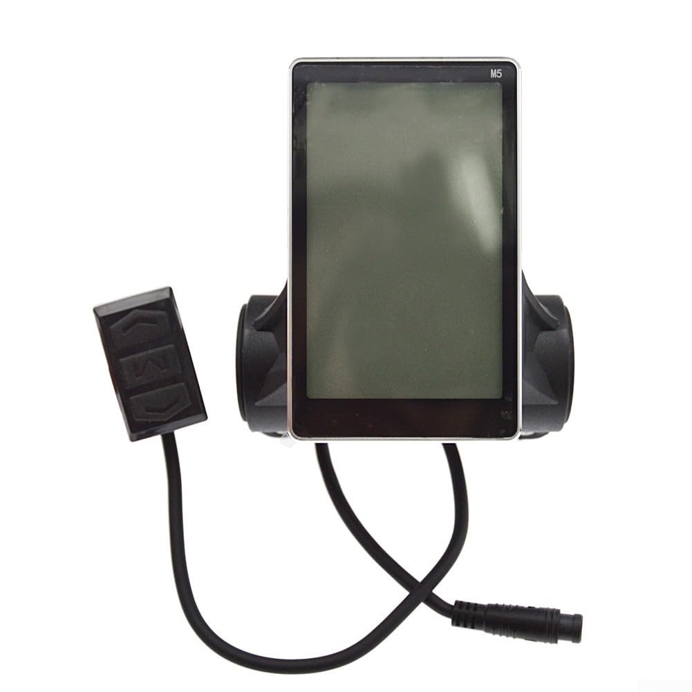 Electric Bike LCD Display, 5Pin E-Bike M5 Display Meter Control Panel, Electric Scooter Speedmeter with Control for Electric Bikes