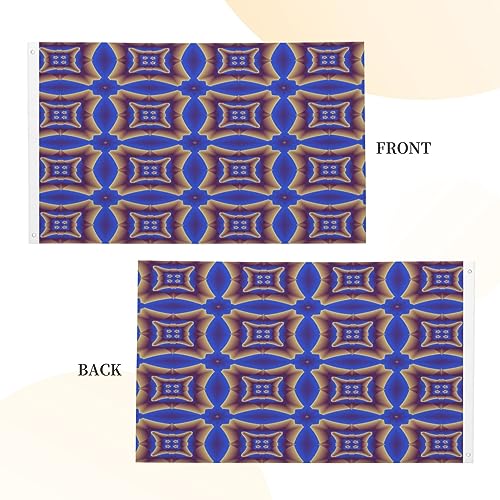 Tile Cube Outdoor Decorative Flag 3x5ft/Vibrant, Fade-Resistant Polyester Fabric - Ideal For Holiday Garden Decor - Making An Eye-Catching Addition To Your Outdoor Space!