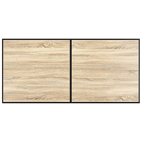 WHOPBXGAD Dining Table,Restaurant bar Table, Industrial Restaurant Counter Suitable for Living Room, Dining Room, Bistro Table,Oak 55.1"x27.6"x29.5" MDF