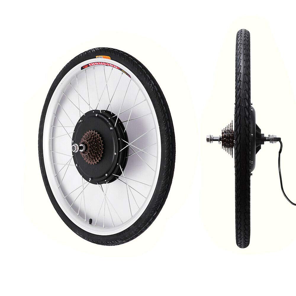 DCEHKR E-Bike Conversion Kits 48V Electric Bike Rear Hub Conversion Kit with Brushless Gearless Motor 1000W Electric Bicycle Conversion Kits Suitable for 28-inch Rear Wheel E-Bike