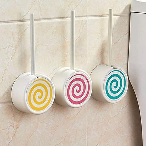 Creative Toilet Bowl Brush and Stand Cute Wall Mounted Toilet Cleaner Brush Home Toilet Brush for Bathroom Deep Cleaning