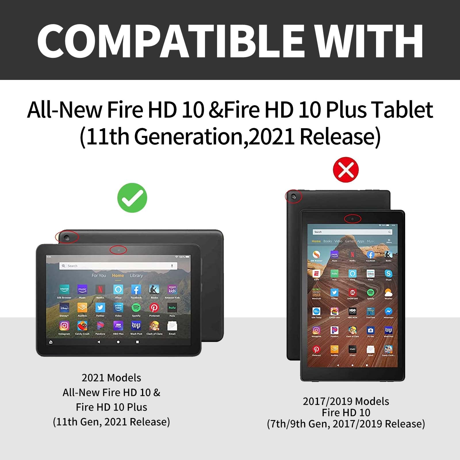 BFDHGQZC for Fire HD 10 & 10 Plus Tablet Case (11th Generation, 2021 Release),Shockproof Stand Protive Cover with Pen Holder and Auto Wake/Sleepd for Kindle Fire 10,Dog Flower