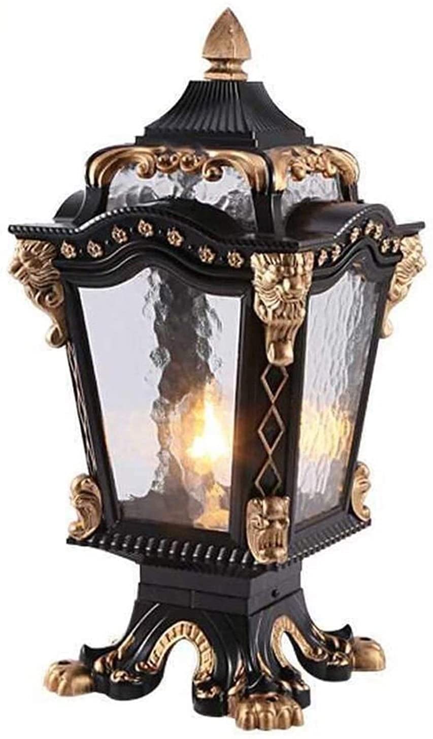 Outdoor Post Light Exterior Pillar Light Pillar Lamp European-Style Simplicity ,Waterproof Antirust Aluminum Column Lamp Outdoor LED Post Light Garage Pavilion Courtyard Courtyard Lighting