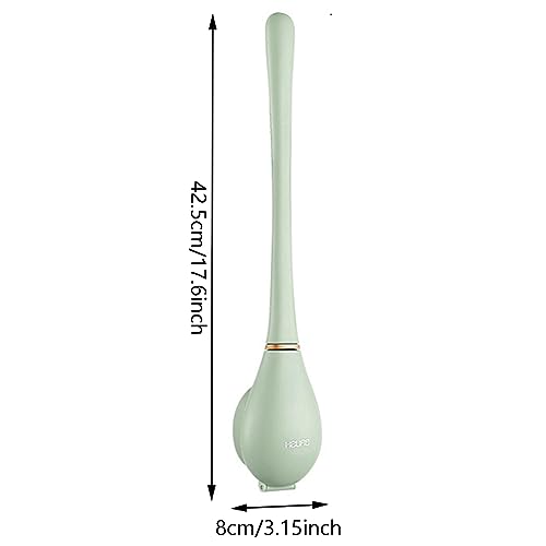 HEMUBAG WC Cleaner Brush Wall-Mounted Bowl Brush Holder Set Deep Cleaner No Dead Ends with Base for Bathroom