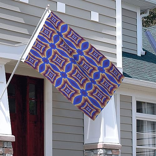 Tile Cube Outdoor Decorative Flag 3x5ft/Vibrant, Fade-Resistant Polyester Fabric - Ideal For Holiday Garden Decor - Making An Eye-Catching Addition To Your Outdoor Space!