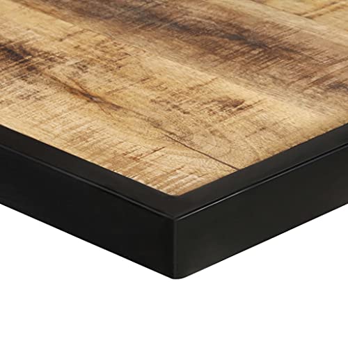 AJSEOYBS Large Dining Table,Industrial Rustic Kitchen Dining Room Table, Dinner Table for Kitchen, Living Room,Dining Table 70.9" Rough Mango Wood