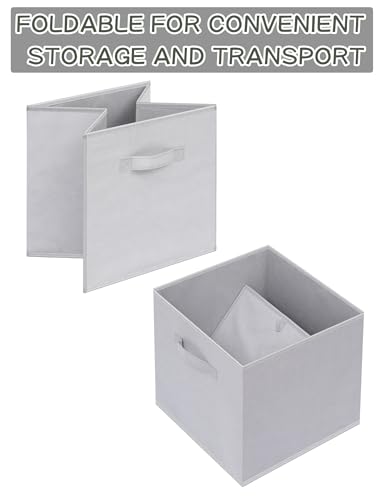ECLAT Shoe Covers Box 12 Inch Storage Cubes- 1 Pack Foldable Shoe Booties Holder, Dispenser Bin for Guest, Homeowner, Realtor, Open House, Real Estate Agent Supplies, Light Gray