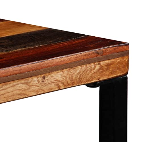 AJSEOYBS Dining Table Mid-Century Vintage Kitchen Table for Person for Dining Room Balcony Cafe Bar,Bar Table Solid Reclaimed Wood 47.2"x23.6"x41.7"