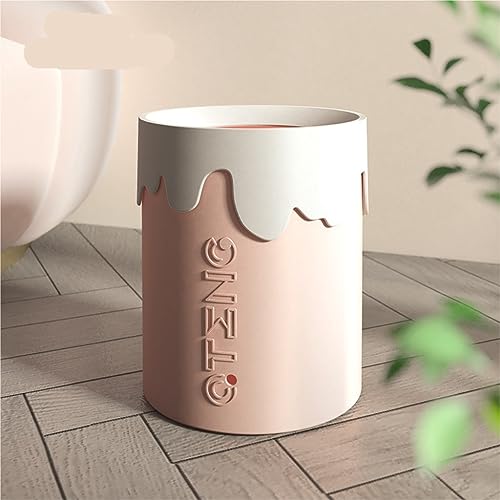 RIIJA Garbage Can Garbage Can Home Hotel Living Room Bedroom Toilet Bathroom High-Value Large Creative Kitchen with Lid Trash Can Wastebasket (Color : Purple, Size : A)