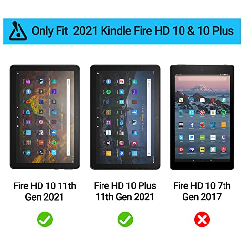 Merocab Kids Case for Fire HD 10 and Fire HD 10 Plus Tablet 11th Generation 2021 Release,Lightweight Shockproof Kid-Proof Cover with Stand for Kindle Fire HD 10 2021 11th 37