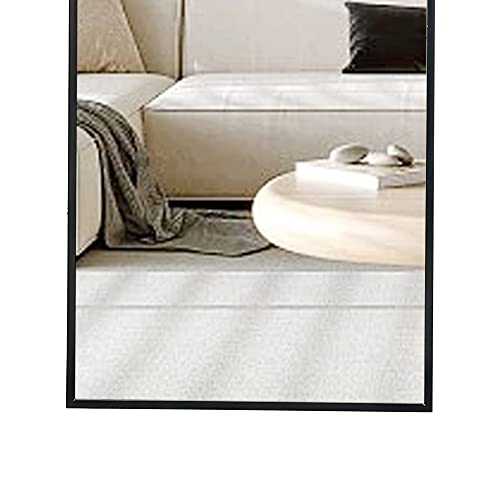 NebulaDeco Full Body Mirror with Stand,Black Metal Frame Wall Mounted Full Body MirrorGold Floor Standing Large Mirror48*13.8",Body Mirrors for Bedroom,Living Roomfull Length Mirror