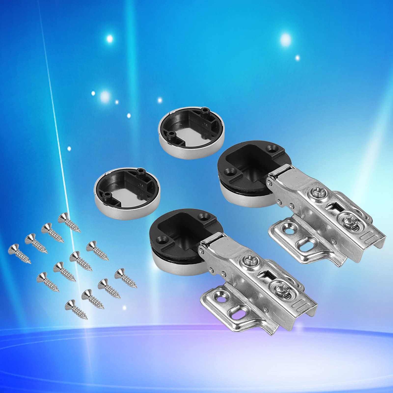 2Pcs Door Hinge,Folded Rounded Radius Interior Door Hinges Rounded Matte Door Hinges Radius Interior Flat Iron Residential Standard Bedroom Indoor for Doors Hardware Controls