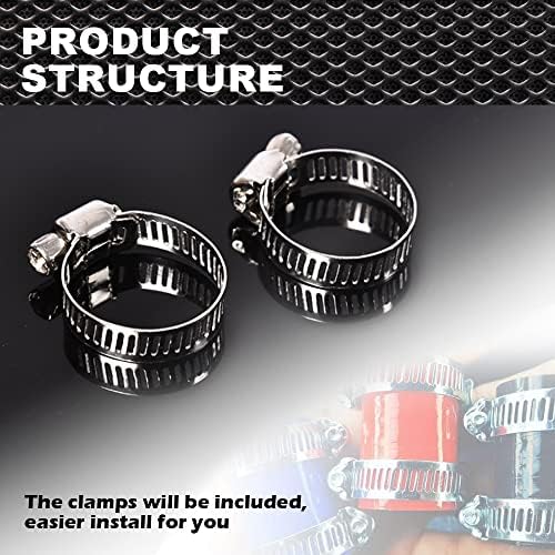 CROSSDESIGN Silicone Intake Induction Hose Kit Red Compatible with Toyota Supra MA70 MK3 7MGE/7MGTE 1986-1992