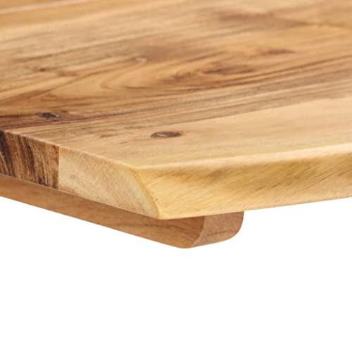 WHOPBXGAD Dining Table,Kitchen Tables, Wooden Dining Tables for Living Room, Dining Room, Bistro Tables,46.5"x22.8"x29.9" Solid Acacia Wood