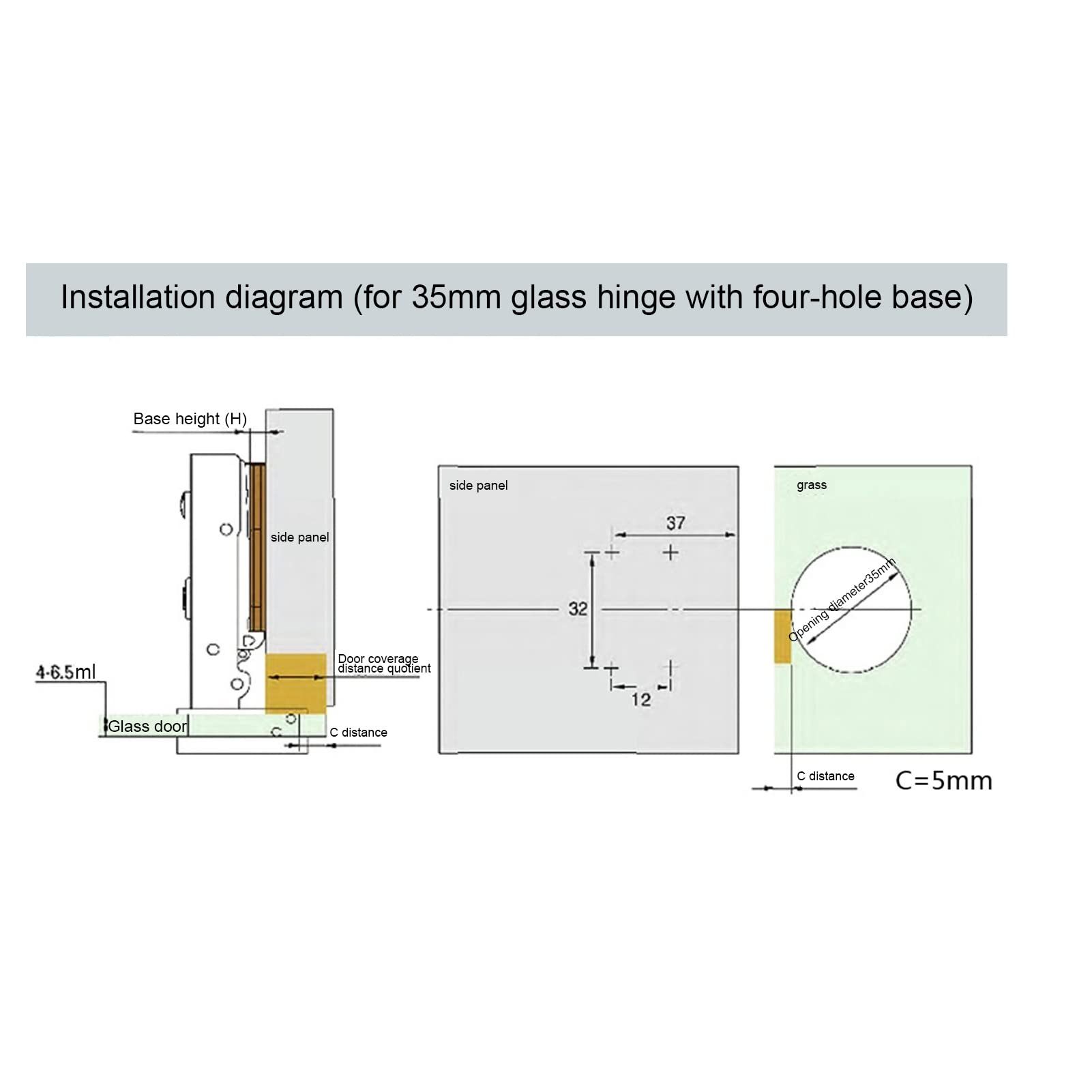 2Pcs Door Hinge,Folded Rounded Radius Interior Door Hinges Rounded Matte Door Hinges Radius Interior Flat Iron Residential Standard Bedroom Indoor for Doors Hardware Controls