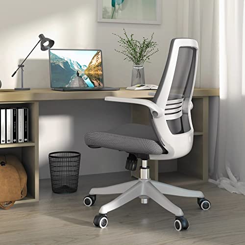 Ergonomic Office Chair Mid-Back Home Desk Chair with Lumbar Support Small Mesh Computer Chair