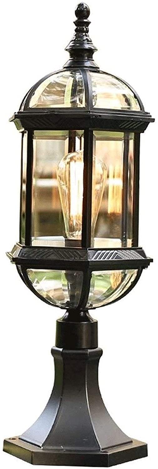 Outdoor Post Light Exterior Pillar Light Column Headlight - with Fitter Base Outdoor Waterproof Lamp Villa Door Garden Hotel Park Lawn Pedestal Light for Outdoor Garden Post Pole Mount
