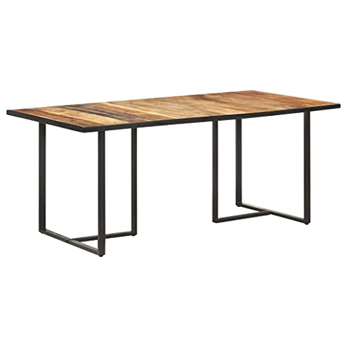 AJSEOYBS Large Dining Table,Industrial Rustic Kitchen Dining Room Table, Dinner Table for Kitchen, Living Room,Dining Table 70.9" Rough Mango Wood