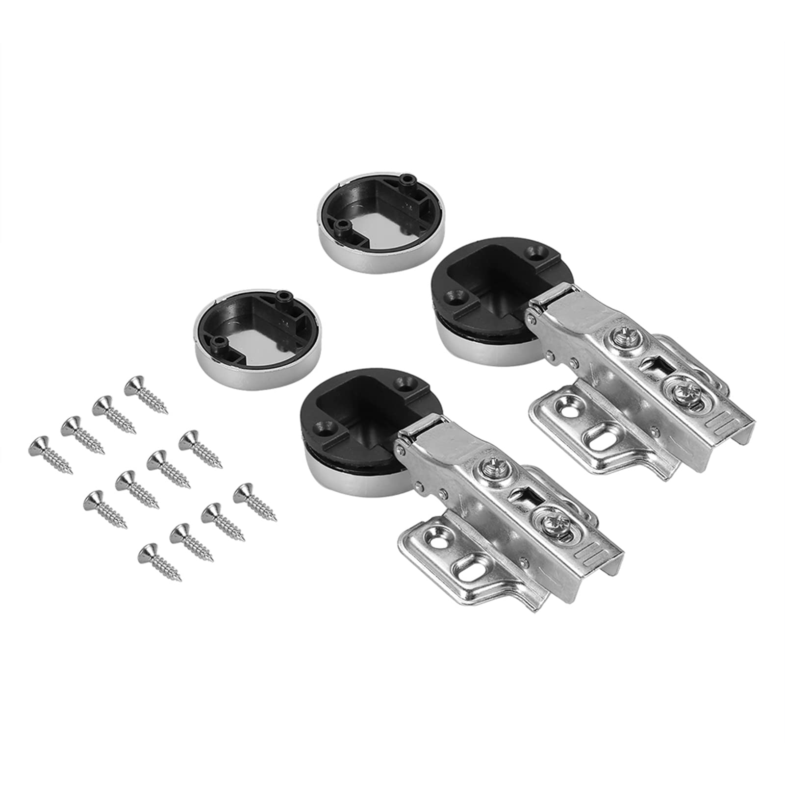 2Pcs Door Hinge,Folded Rounded Radius Interior Door Hinges Rounded Matte Door Hinges Radius Interior Flat Iron Residential Standard Bedroom Indoor for Doors Hardware Controls