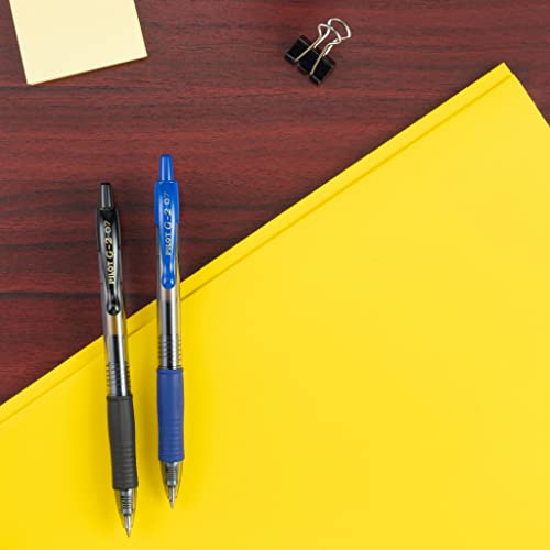PILOT G2 Premium Refillable and Retractable Rolling Ball Gel Pens, Fine Point, Blue Ink, 5-Pack (31299)