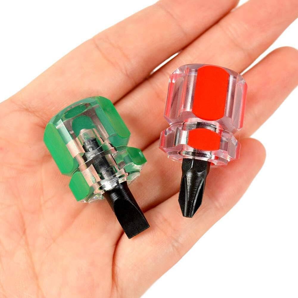 2 PCS Screwdriver Set Stubby Slotted Screwdriver Set