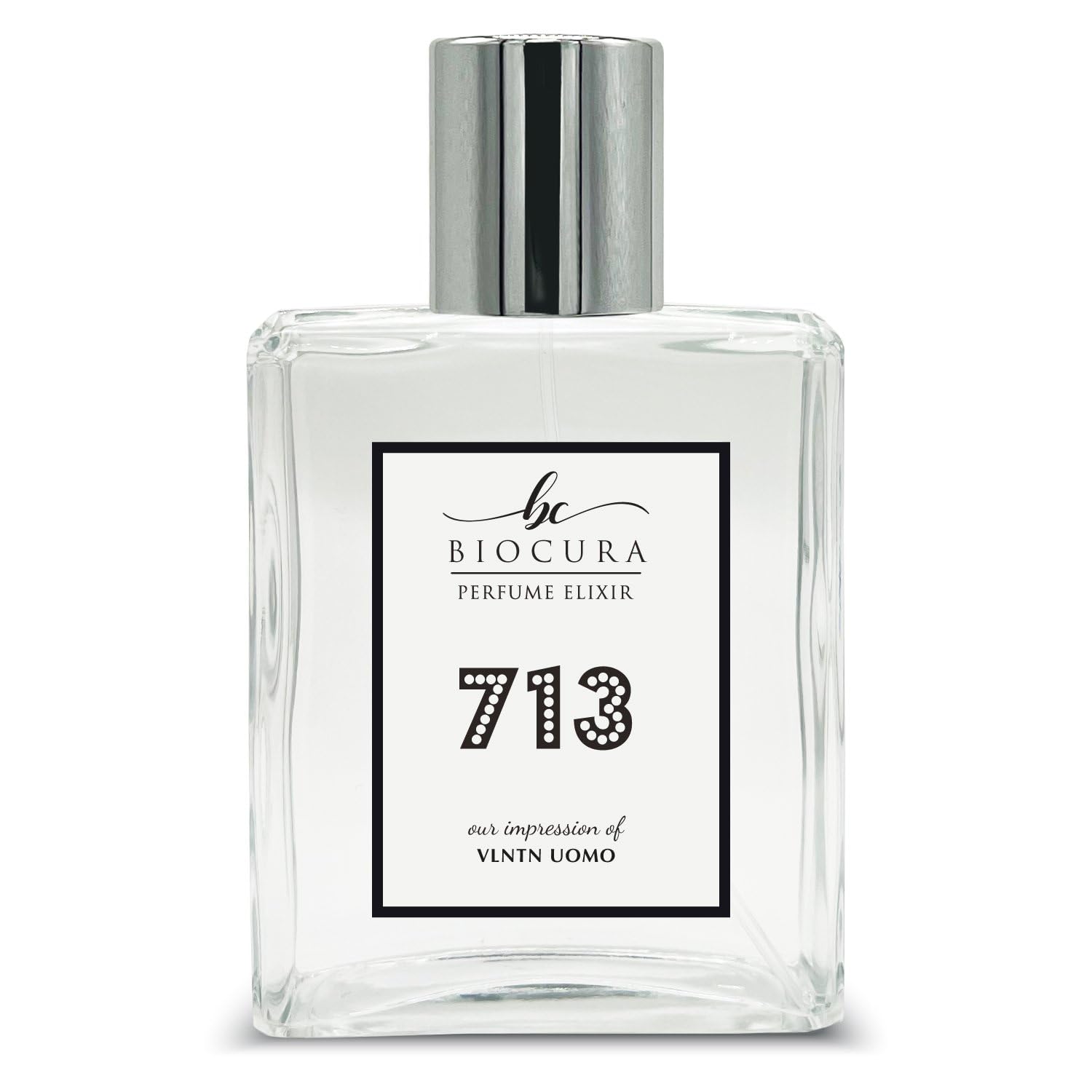 BIOCURA BC Perfume 713 Inspired by Vlntn Uomo For Men Replica Fragrance Dupes Eau de Parfum Spray Bottle 3.4 Fl Oz/100ml-X1