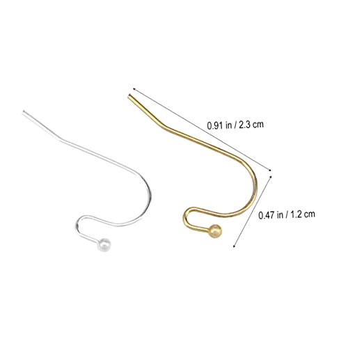 TEHAUX 200pc Earring Wire Hooks for Jewelry Making DIY Earrings Kit Beaded Studs Ear Hooks for Earrings Ear Plug Jewelry Accessories