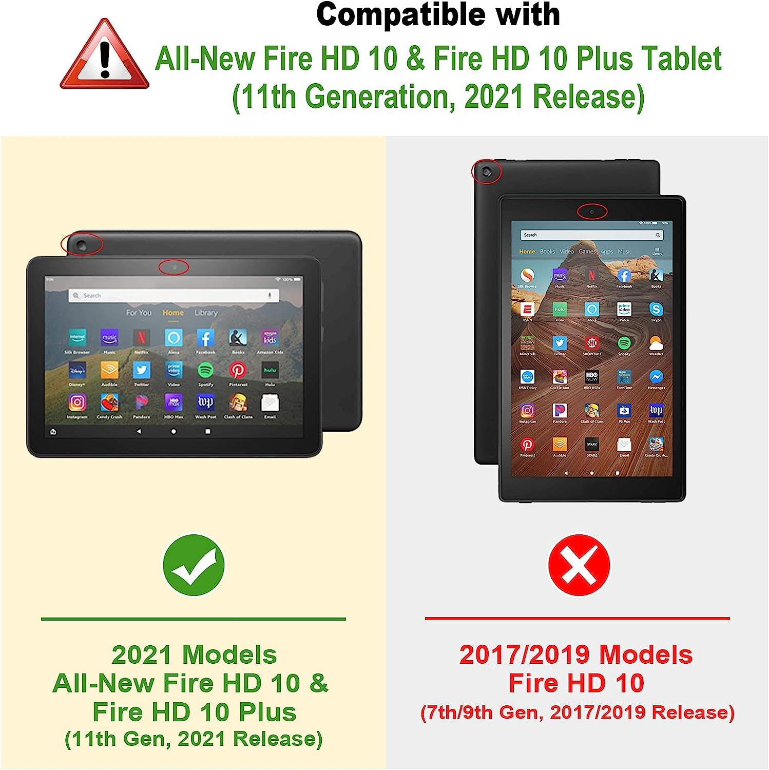 Case for All-New Amazon Fire HD 10 and Fire HD 10 Plus Tablet (11th Generation 2021 Release), Durable Shockproof Protective Cover with Auto Wake/Sleep,Bald Eagle