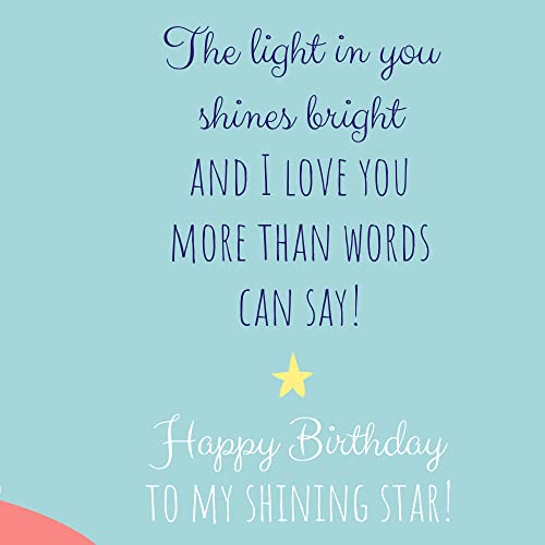 Birthday Card For Granddaughter | Made in America | Eco-Friendly | Thick Card Stock with Premium Envelope 5in x 7.75in | Packaged in Protective Mailer | Prime Greetings