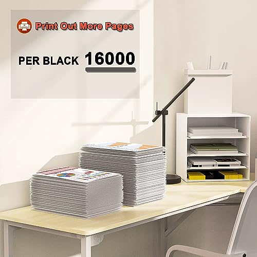 653A Black Toner Cartridge, CF320A High Capacity Toner Cartridge, Compatible Replacement for Enterprise M651N M680Z MFP M680F M651DN M651XH MFP M680DN Printer.2 Pack/ Black