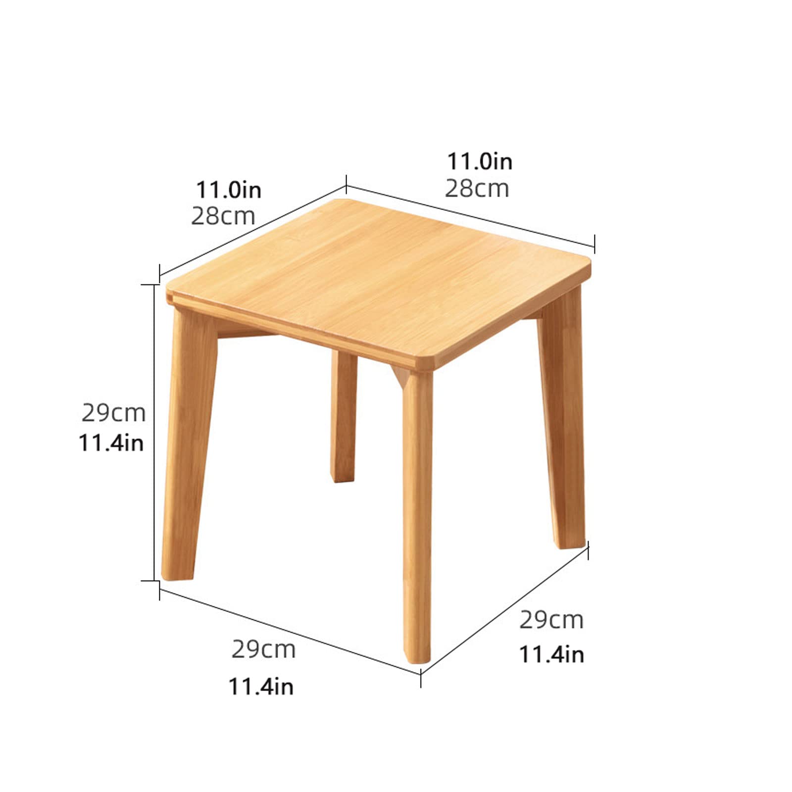 ZABEES Foot Rest Stool Household Kitchen Stool Multifunctional Thickened Bamboo Stool Dining Chairs Low Stools for Dorm Living Room Bedroom Padded Seat