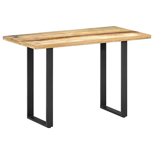 WHOPBXGAD Dining Table,Industrial Restaurant Counter, Wooden bar Table for Living Room, Dining Room, Bistro Table,47.2"x23.6"x29.9" Solid Reclaimed Wood