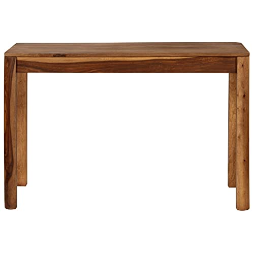 GOLINPEILO Wooden Dining Table, Kitchen Table Solid Sheesham Wood 47.2"x23.6"x29.9" -AA