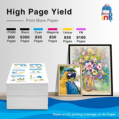 st@r ink Compatible Ink Cartridge Replacement for Canon 280 281 XXL 280XXL/281XXL for Pixma TS8320 TS9120 TS8220 TS8120 TS8300 TS9100 TS8322 TS8200 TS8322 TS8222(3 PGBK/PB/BK/C/M/Y) 8-Pack